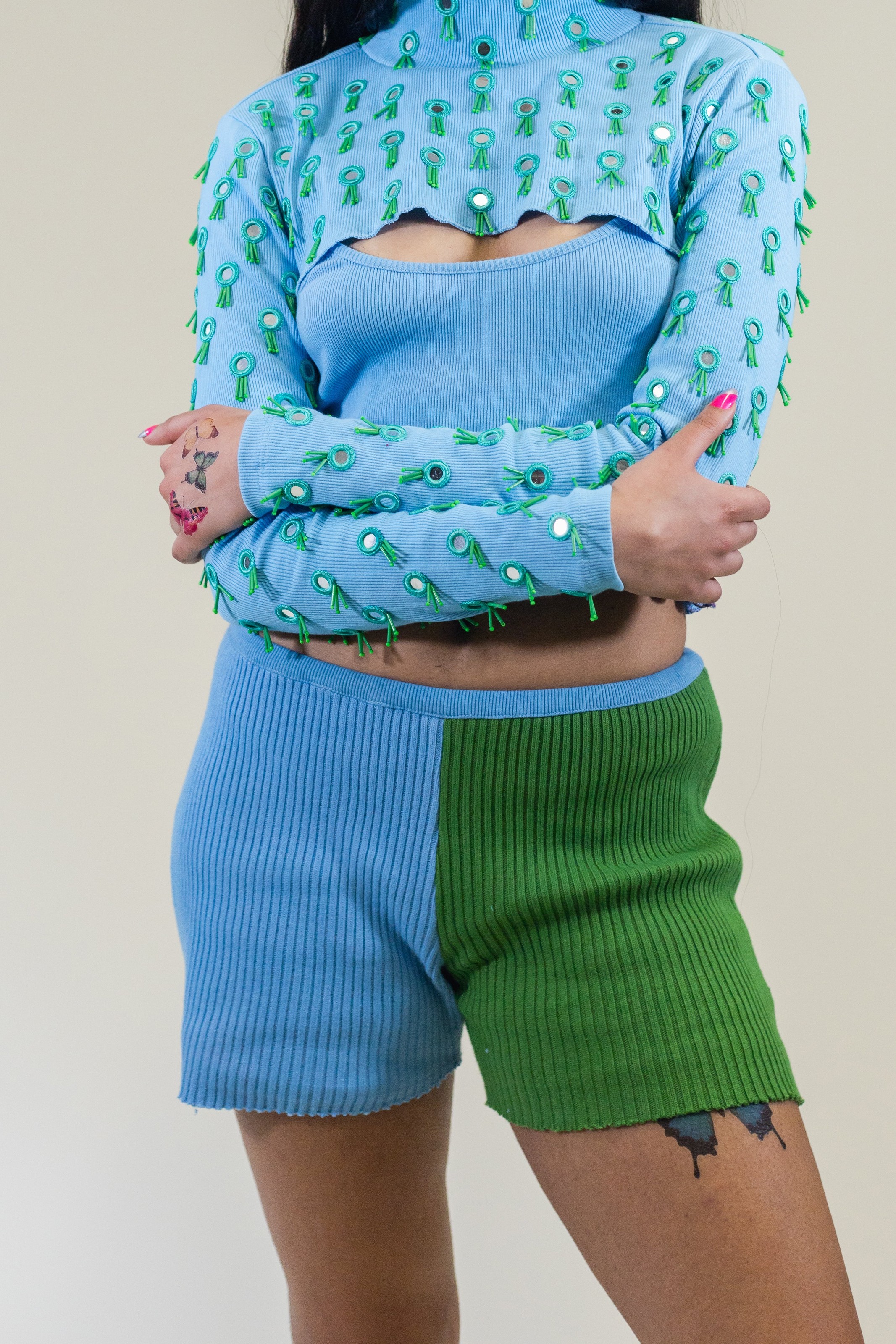 Two Tone Lounge Shorts Abacaxi